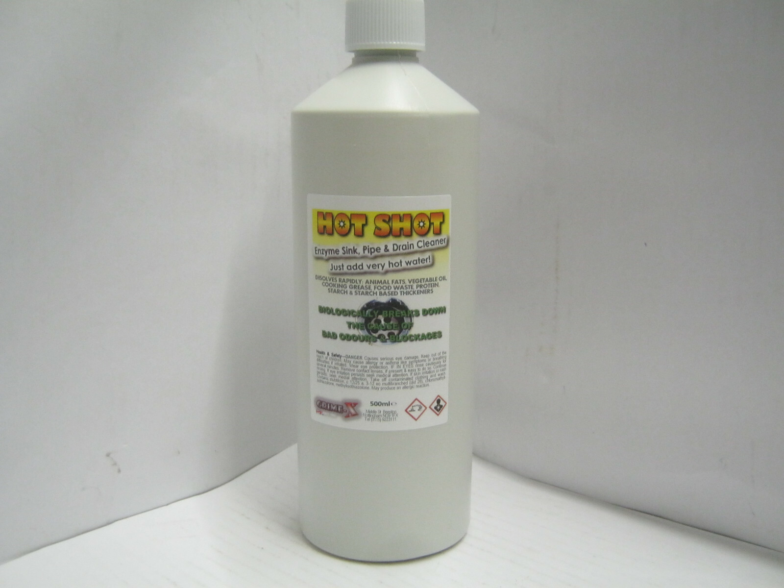Kitchen Sink Drain Pipe Cleaner 1 or 2 HOT SHOT Enzyme Unblocker Odour ...