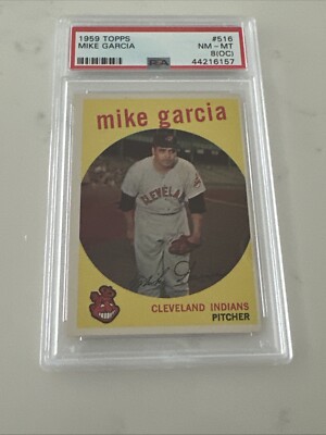 1959 TOPPS #516 MIKE GARCIA INDIANS PSA 8 (OC) NM-MT | eBay