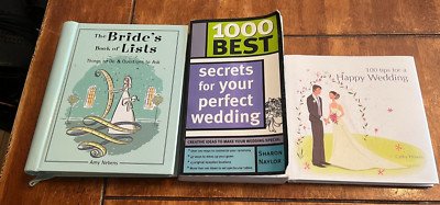 LOT OF 3 WEDDING-BRIDE-PLANNING BOOKS - TITLES BBELOW | eBay