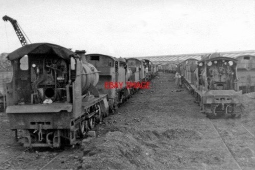 PHOTO SWINDON WORKS DUMP LOCO SHED 1953 ROWS OF CONDEMNED LOCOMOTIVES ...