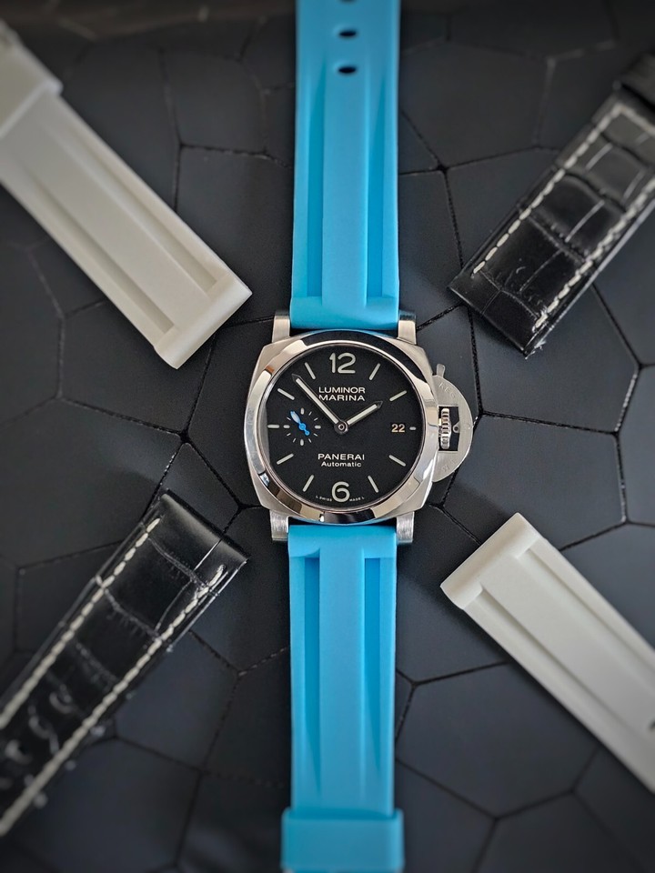 Panerai Luminor Steel Men's Black leather Watch - PAM01372 PAM1372 40mm ...