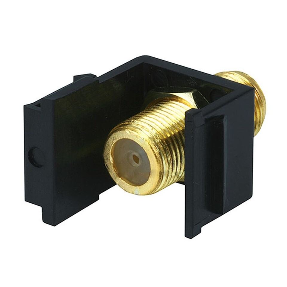 6 Pcs F Type Keystone Jack Connector Coax Cable Adapter Insert RG59 RG6 ...