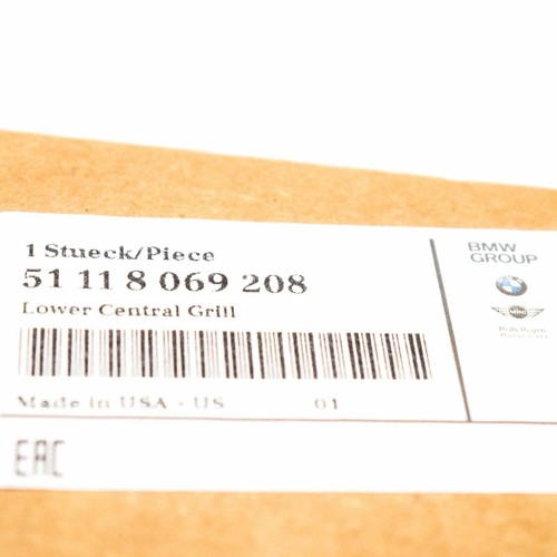 NEW BMW X5 G05 FRONT LOWER GRILL 51118069208 8069208 OEM NO DUTY TO 🇺🇸 ...