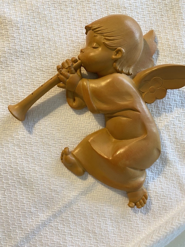 Angels Set of 4 Cherubs Wall Hanging ITALY Angel Band Drum Singer Flute ...