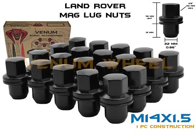 20 pc Black OEM Factory Land Rover Replacement Lug Nuts M14x1.5 Fits ...