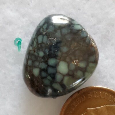 Snowville Variscite Turquoise Cabochon!20.4ct TOP GRADE Natural USA ...