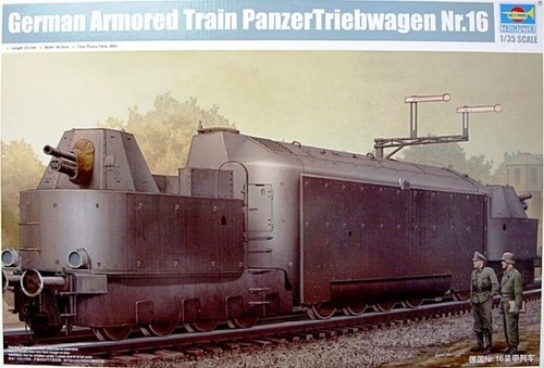 Trumpeter 00223 1:35th scale German Armored Train Panzertriebwagen Nr ...