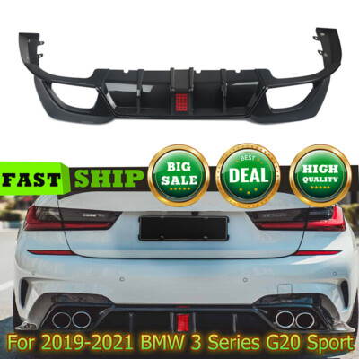 Carbon F1 Style Rear Diffuser Lip For 2019-2021 BMW 3Series G20 Sport ...