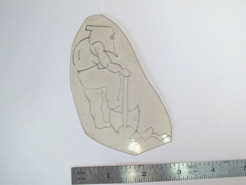 vtg 1960s 70s Tattoo Flash acetate stencil Cartoon Executioner v2 SK2 ...