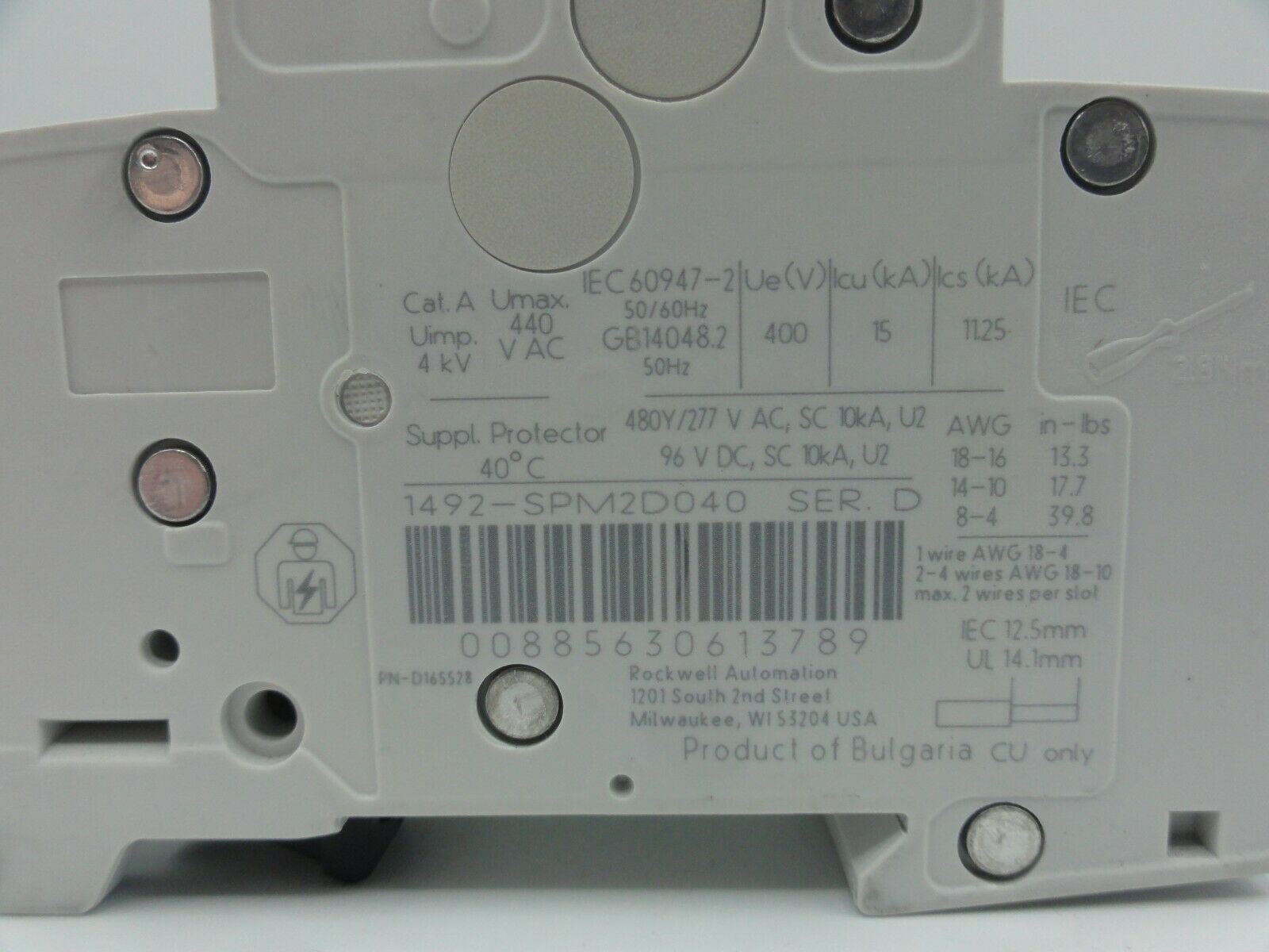 (2) Allen Bradley (AB) 1492-SP 4 Amp, Miniature Circuit Breakers | eBay