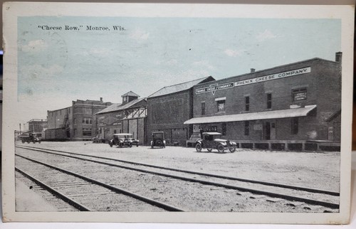 1929 Monroe, Wisconsin (WIS, WI) -- CHEESE ROW postcard | eBay