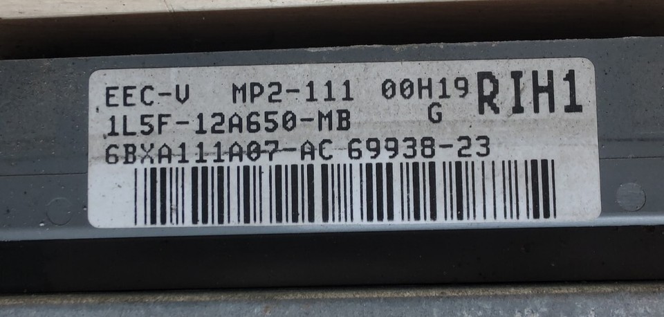 1L5F-12A650-MB ecm ecu computer Ford Ranger 2001 | eBay
