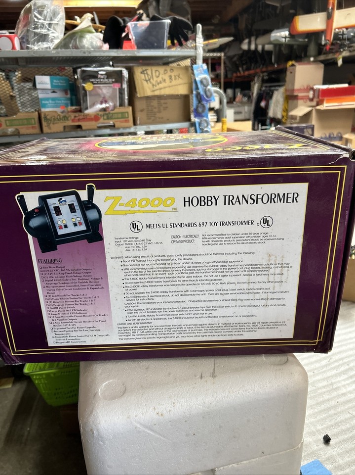 MTH Z-4000 400 Watt Advanced Digital Transformer for MTH ProtoSounds ...