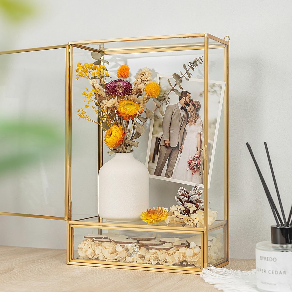 Shadow Box Frame, 3.5" Deep Wedding Shadow Boxes Display Case with ...