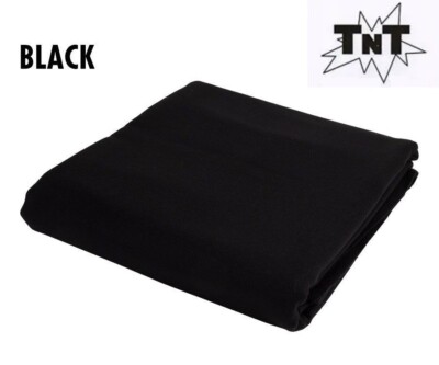 TNT Billiard Pool Table Felt Cloth w/Teflon 8' Cut Bed & Rails * BLACK ...