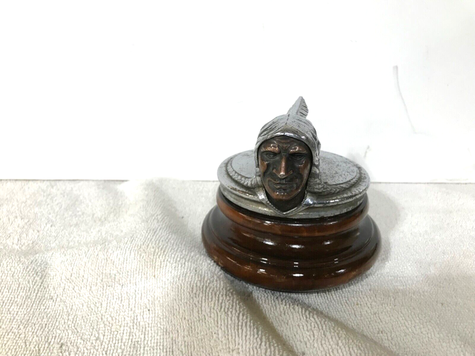 Vintage 1920s Pontiac Indian Radiator Cap on Wood Mount | eBay