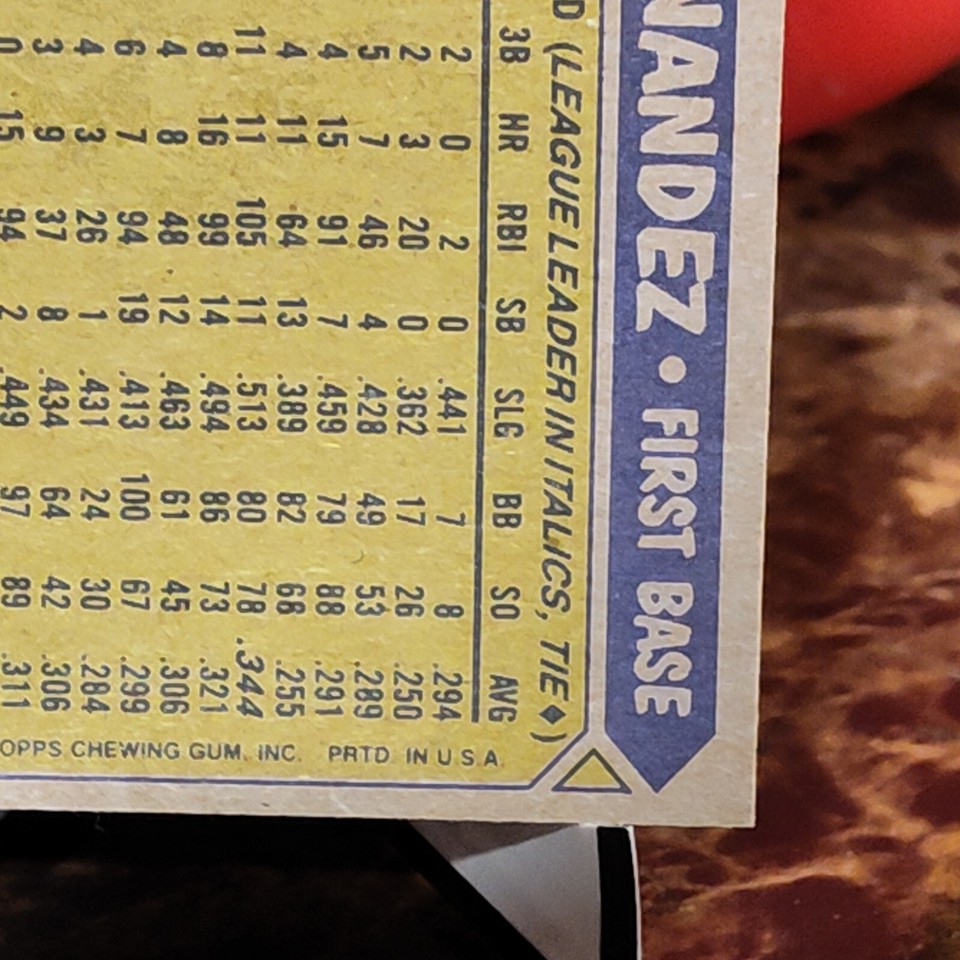 🔥🔥ERROR !! 1987 Topps #350 Keith Hernandez . ERROR MANY ORANGE DOTS!!🔥🔥 ...