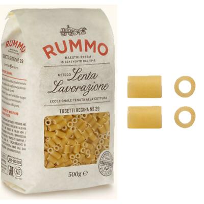 PASTA RUMMO 500 GR TUBETTI REGINA N° 29 PASTIFICIO LENTA LAVORAZIONE ...