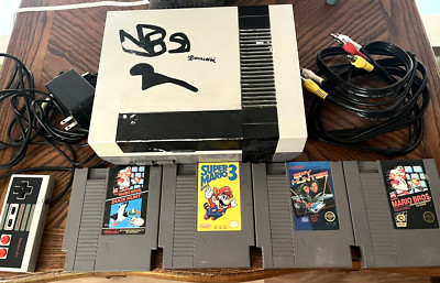 NINTENDO NES CONSOLE BUNDLE W/CONTROLLERS 4 GAMES MARIO 1, 3, & SPY ...