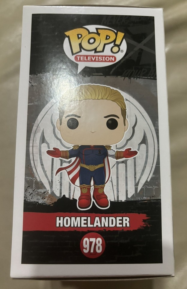 Homelander Funko POP Signed By Antony Starr With Proof The Boys | eBay