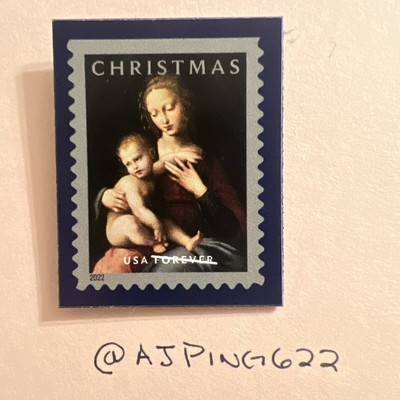 USPS PROMO MAGNETIC STAMP - Christmas/Virgin and Child - USA FOREVER ...