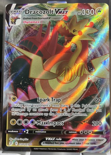 Dracozolt Vmax 059/203 MINT/NM -Ultra Rare Pokémon Card- Evolving Skies (2a) | eBay