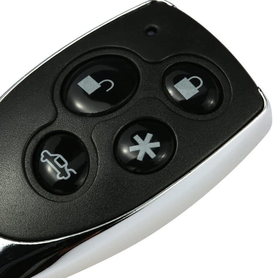 Universal Car Alarm System Security Keyless Entry System with 2 Key ...