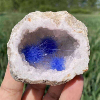 100g Natural Needle Ironstone geode Mineral Specimen Healing Reiki ...