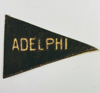 Adelphi University New York NY Tobacco Leather Mini Pennant c1910 B20 ...