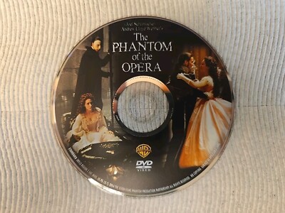 PHANTOM OF THE OPERA FULLSCREEN DVD DISC ONLY USED FREE SHIPPING NO ...