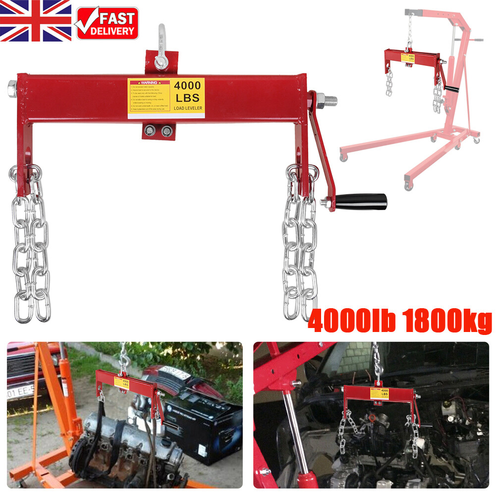 1800kg Engine Crane Hoist Lift Leveller Chain Load Garage Loading ...