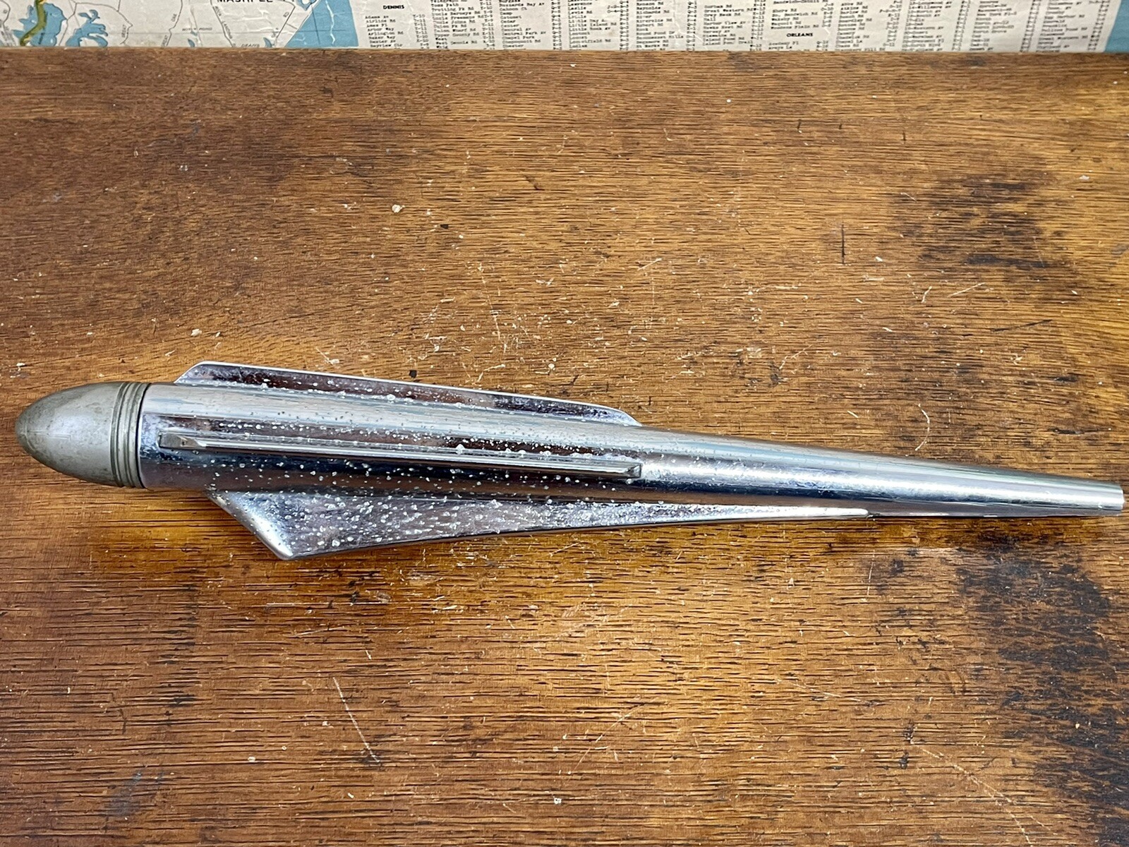 Vintage 1947 Studebaker Strat-O-Lined Rocket Hood Ornament Hot Rod Rat ...