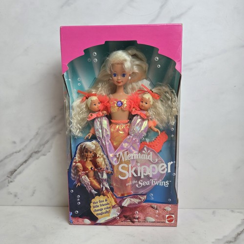 New Vintage 1993 Mermaid Skipper and the Sea Twins Barbie 3 Doll Set ...