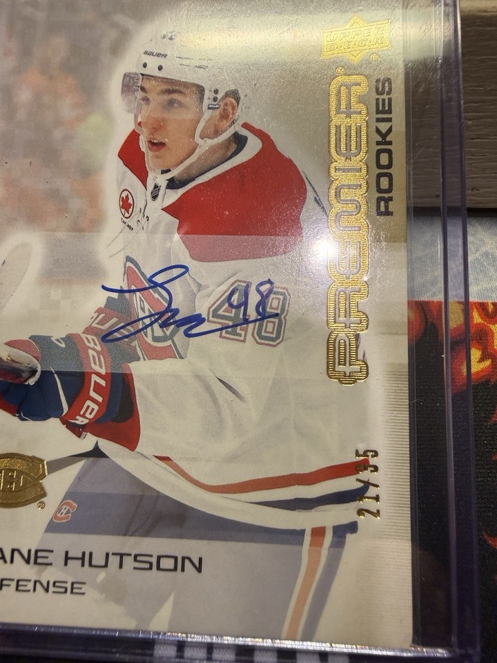 2024-25 UD Premier Lane Hutson Gold Auto Premier Rookies 21 Of 35 | eBay