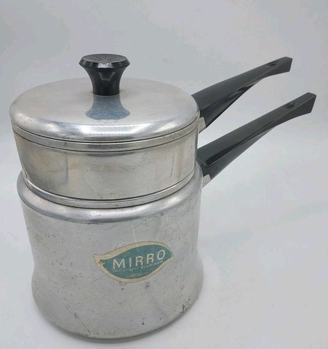VTG Mirro Aluminum Double Pot Boiler 1 1/2 Quart M-1801 3 piece set ...