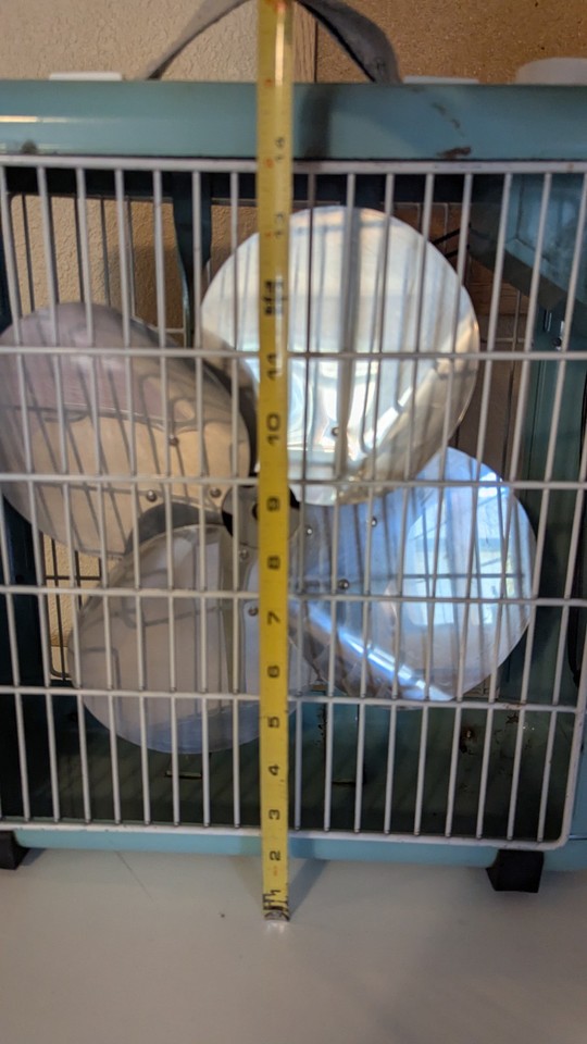 Vintage Eskimo All Metal Box Fan Turquoise Works Great! | eBay