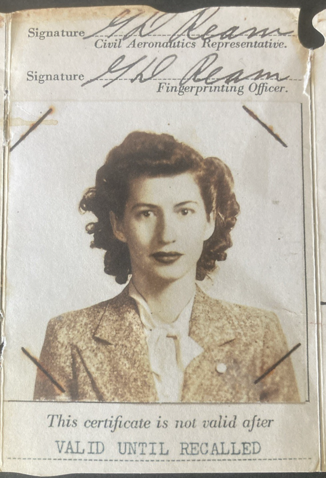 WWII WOMEN AIR FORCE SERVICE PILOT (WASP) LICENSE - HELEN JANE TRIGG | eBay