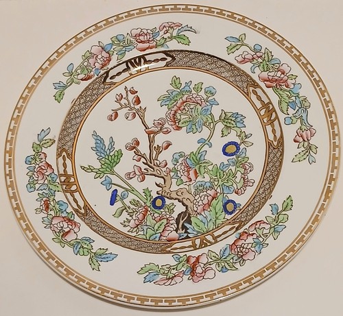 Vintage Indian Tree Plate Dinner Luncheon 10" Soho Pottery Solian Ware ...