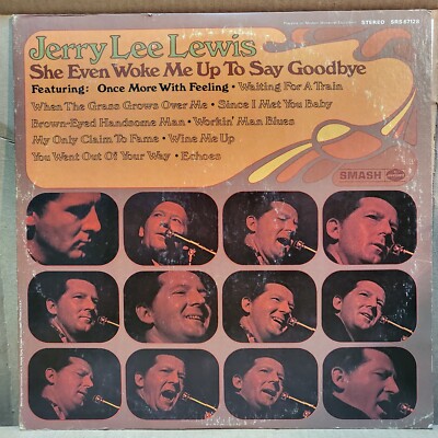 Jerry Lee Lewis She Even Woke Me Up To Say Goodbye Vinyl 1970 OG Press ...