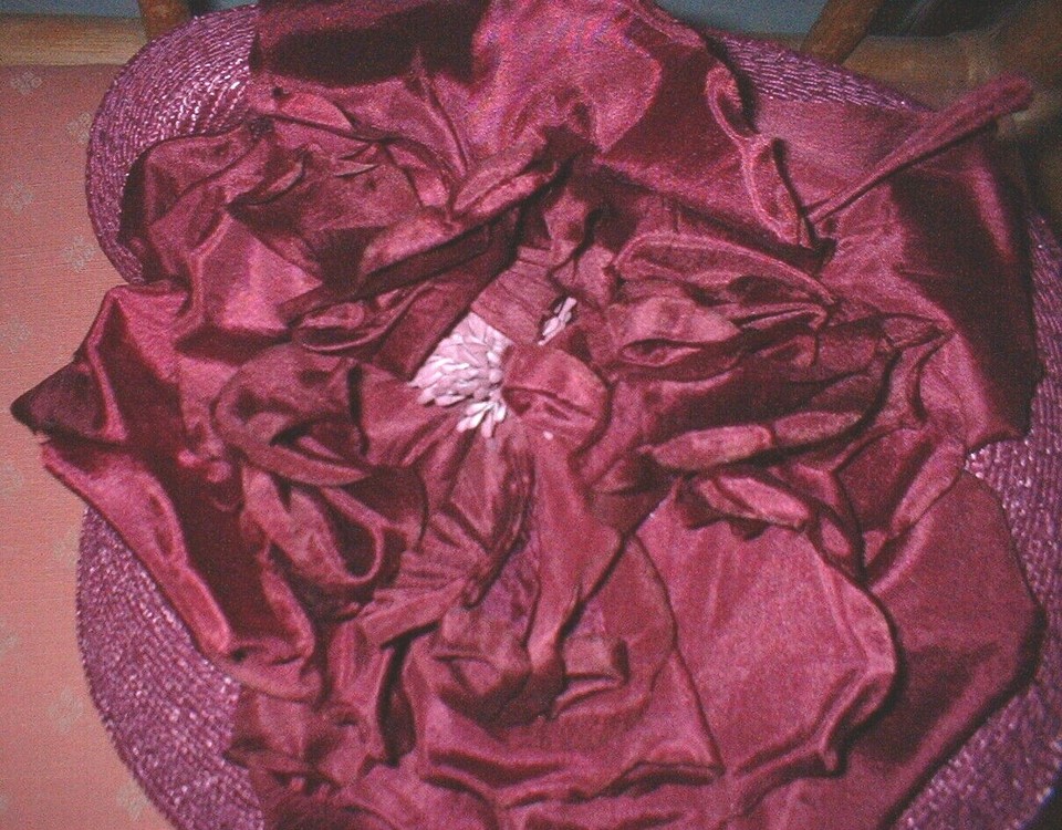 JACQUES VERT PLUM /CLARET MATCHING HAT/FASCINATOR & BAG NEW WITH TAGS ...