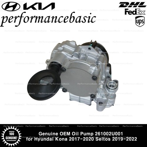 Genuine OEM Oil Pump 261002U001 for Hyundai Kona 2017-2020 Seltos 2019 ...