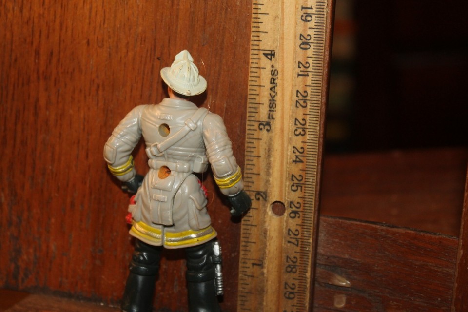 3-3/4" Action Figure Fire Chief Fireman | eBay