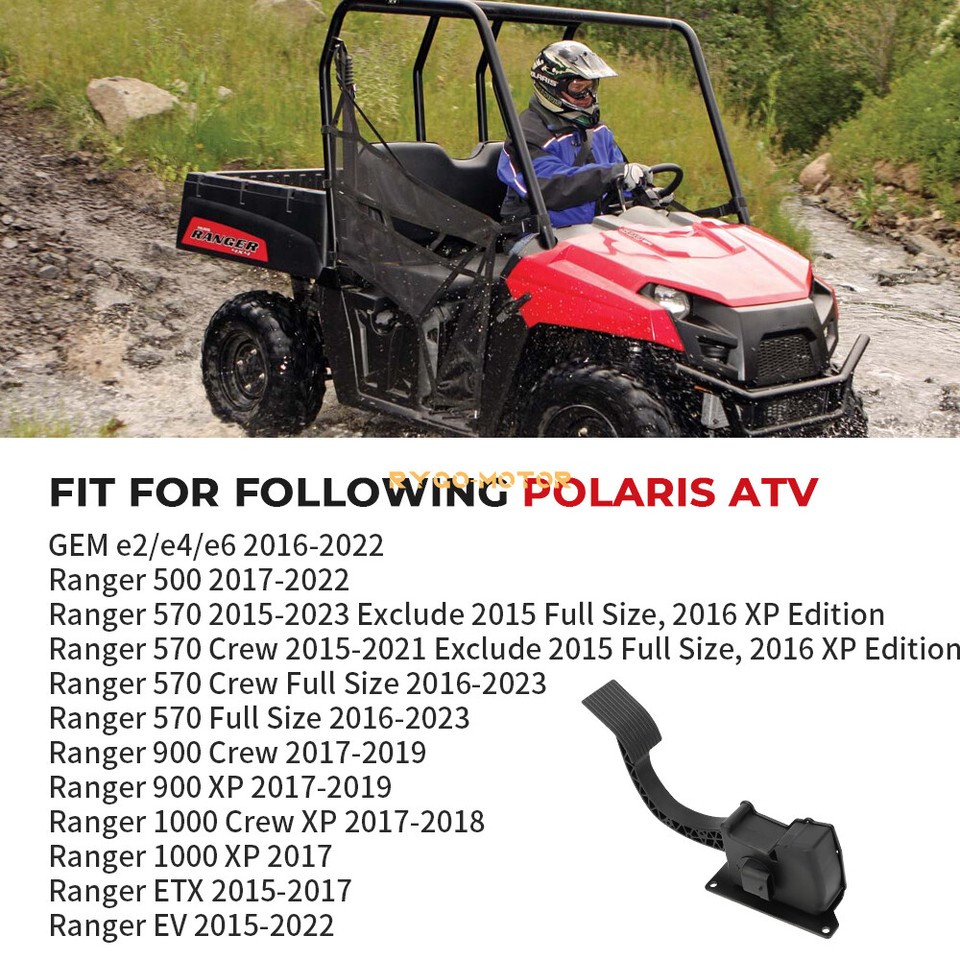 Throttle Gas Pedal 4014989 For Polaris Ranger EV 2015-2022, Ranger ETX ...