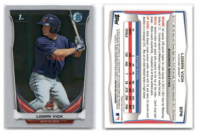 2014 Bowman Chrome Prospects #BCP40 Logan Vick - Indians | eBay