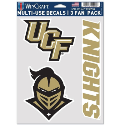 UCF Knights NCAA Multi Use Decal Sticker Sheet-3 Fan Pack *Free ...