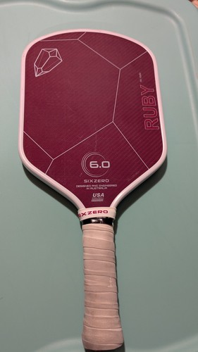 Six Zero 6.0 Ruby Pickleball Paddle 16mm | eBay