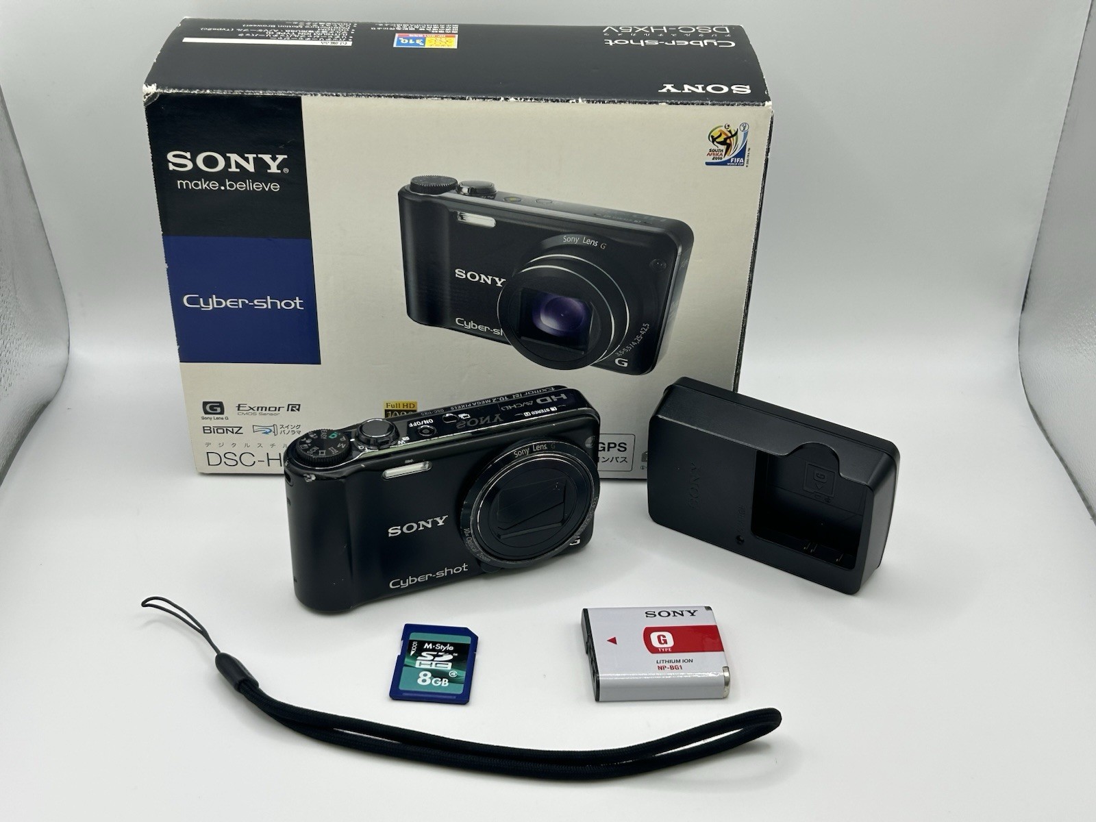 Sony DSC-HX5V 10x Zoom GPS 10.2MP Digital Camera w/ Battery SD Charger ...