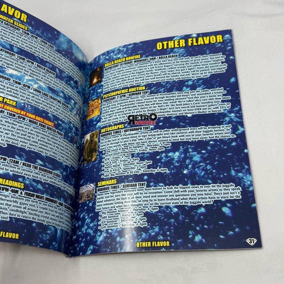 Insane Clown Posse ICP Gathering of the Juggalos 2017 Program Magazine ...