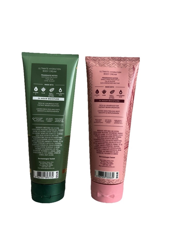 Watermelon Mojito & Costa Rica Pink Pineapple Ultimate Hydration Body ...