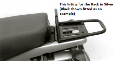 BMW R1150GS (2000-04) Pipe Luggage Rack / Top Box Carrier Silver HEPCO ...